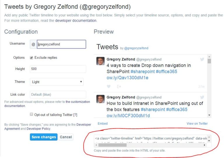 How to add a Twitter feed to a SharePoint site | SharePoint Maven