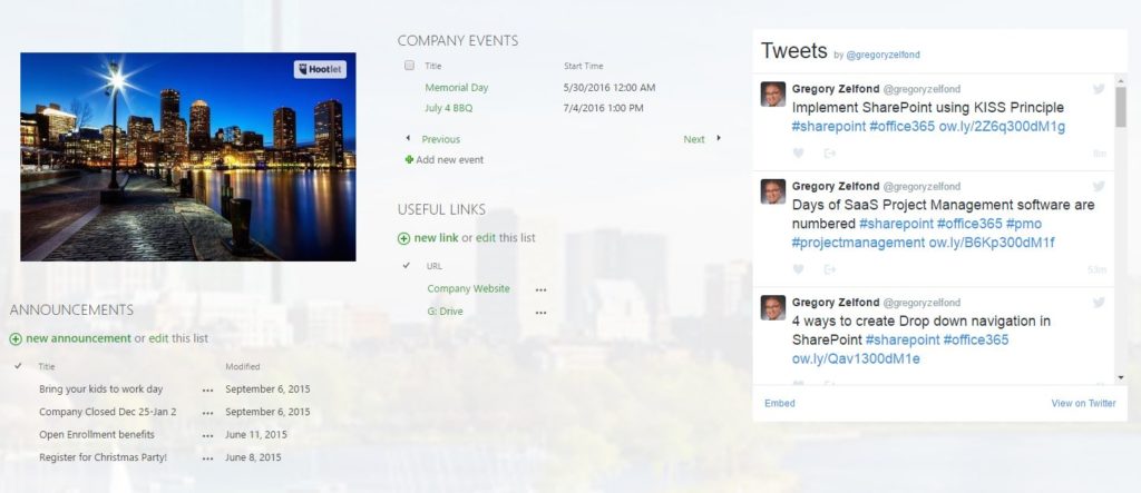 How to add a Twitter feed to a SharePoint site - SharePoint Maven
