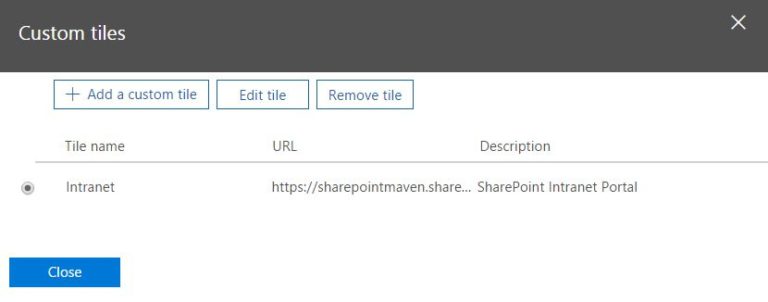How to add a custom Tile to Office 365 App Launcher | SharePoint Maven