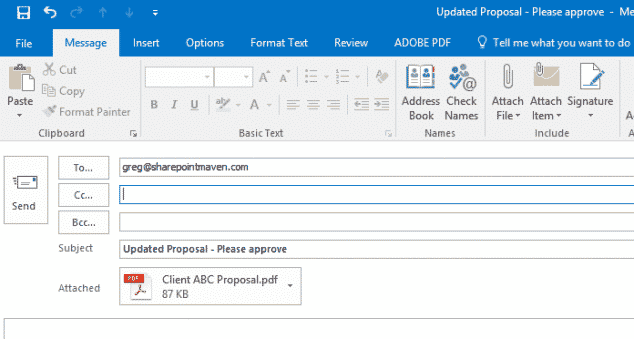 7 ways to attach SharePoint documents to an email | SharePoint Maven