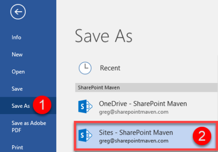 How to easily save to SharePoint from Word, Excel, and PowerPoint (also ...