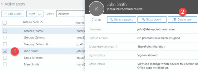 How to properly deactivate a user in Office 365 and SharePoint ...