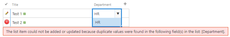 How To Prevent Duplicate Entries In Sharepoint Lists And Libraries With Enforce Unique Values