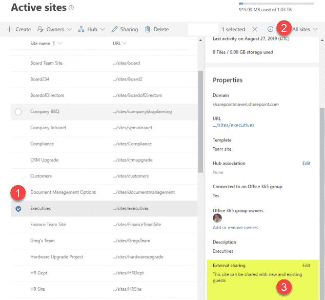 How to properly configure sharing settings in the SharePoint Admin Center | SharePoint Maven