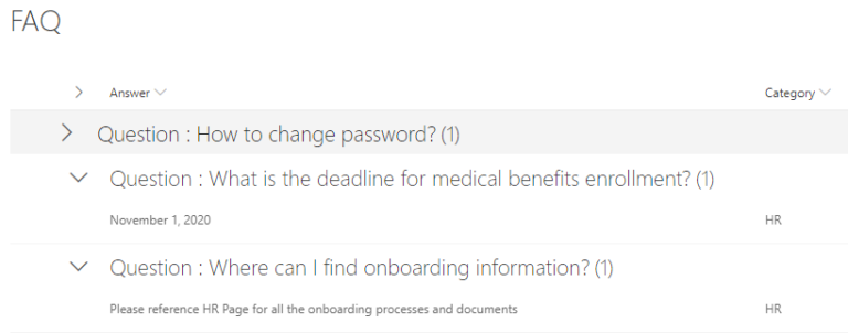 How to create an FAQ using collapsible sections in SharePoint Online ... How to create an FAQ using collapsible sections in SharePoint Online ...