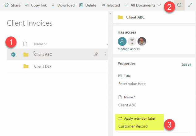 How to apply modern retention labels to libraries and folders in ...
