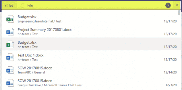 How to use commands in a search bar in Teams | SharePoint Maven