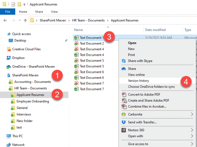 4 Ways To Access File Version History In Sharepoint Sharepoint Maven