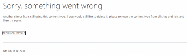 How To Properly Delete Content Types From A Sharepoint Site