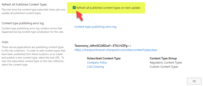 How to make the Content Types available on all SharePoint Sites via the ...