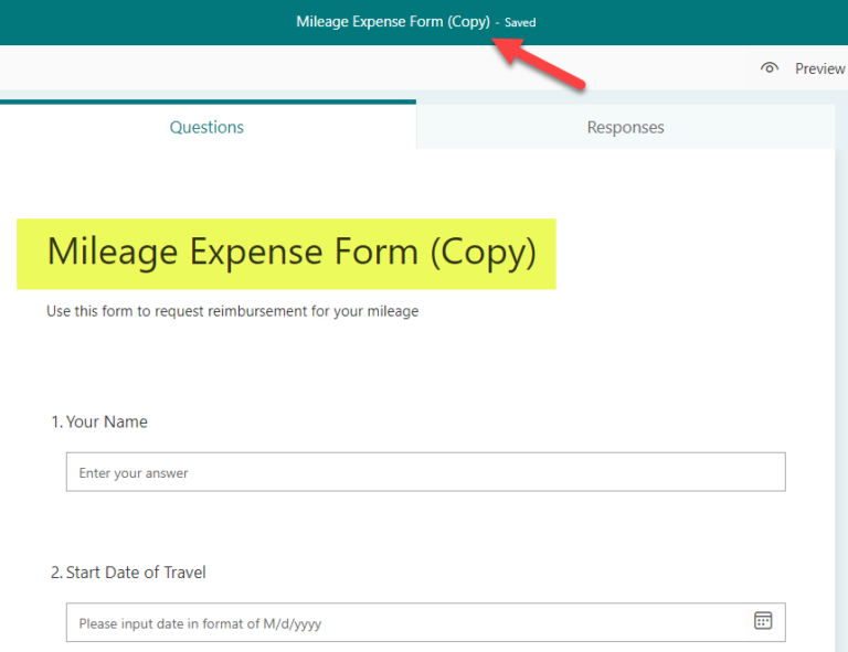How to save Microsoft Forms as a template | SharePoint Maven