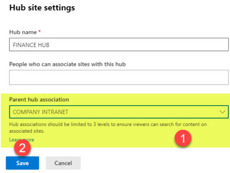How to associate a Hub to another Hub in SharePoint Online - SharePoint ...