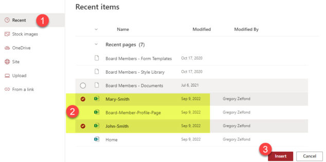 Display Team Members on a site using SharePoint Pages and Quick Links ...