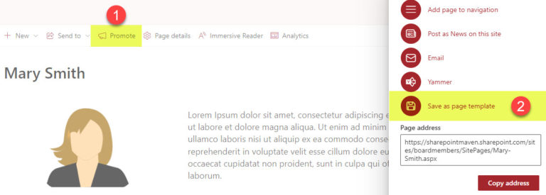 Display Team Members on a site using SharePoint Pages and Quick Links ...