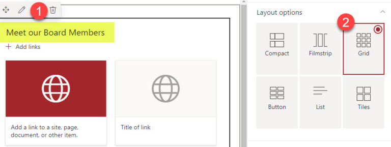 Display Team Members on a site using SharePoint Pages and Quick Links ...