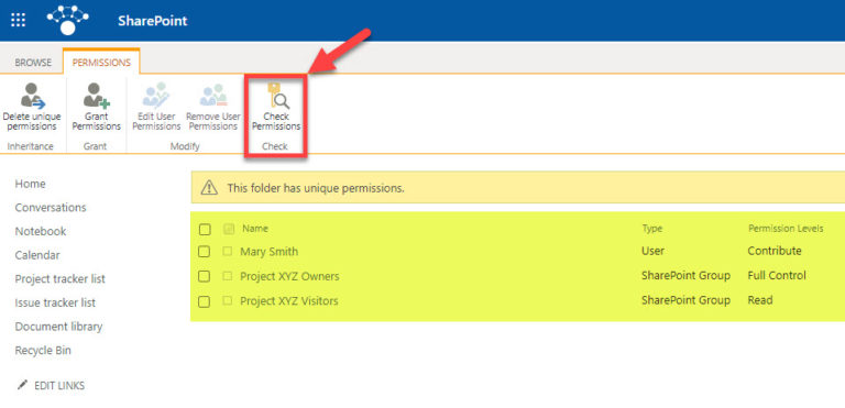 How To Create Unique Permissions For A File Or Folder SharePoint Maven