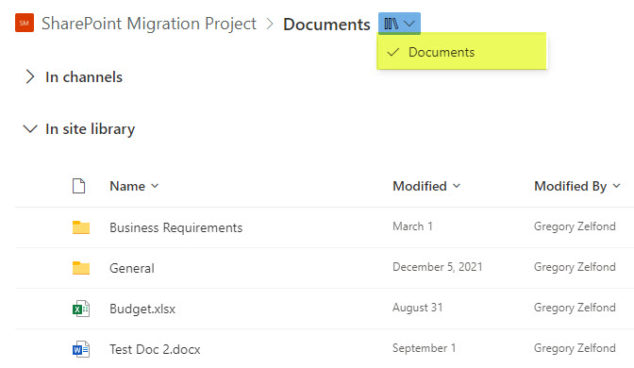 How to quickly switch between document libraries in SharePoint | SharePoint Maven