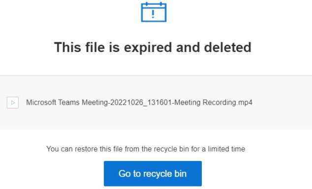 How to change the expiration date for Teams Meeting Recordings ...