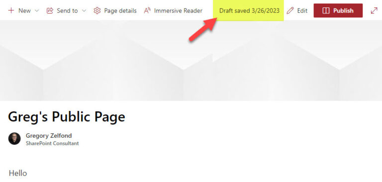 Private Draft of SharePoint Page – how it works | SharePoint Maven