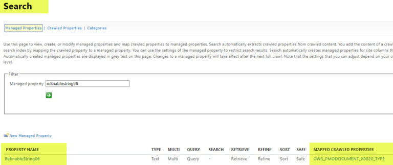 10 Limitations Of Crawled And Managed Properties In Sharepoint Search Schema Sharepoint Maven