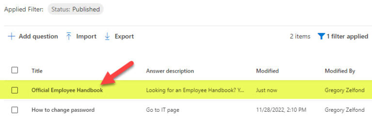 How to promote search results via the Q&A (Questions and Answers ...