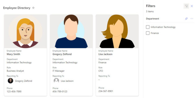 How to create an employee directory in SharePoint using Gallery View on ...
