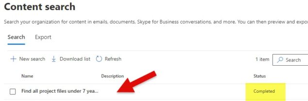 How to search content tagged with a retention label using Purview ...
