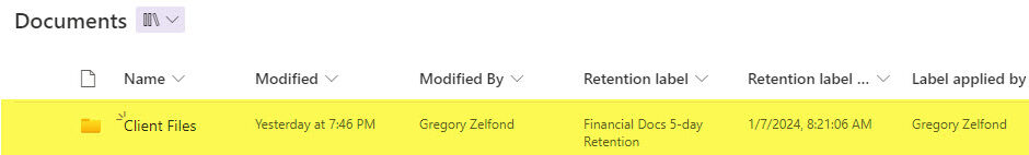Set up Document Retention via Retention Labels in SharePoint Online ...