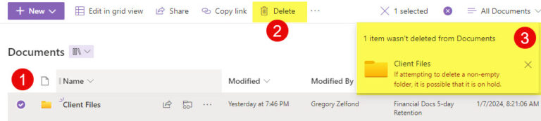 Set up Document Retention via Retention Labels in SharePoint Online ...