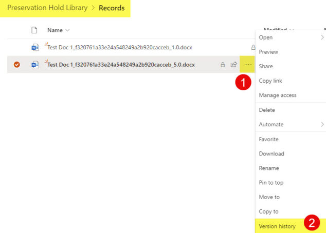 How Preservation Hold Library works in SharePoint and OneDrive ...