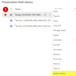 How Preservation Hold Library works in SharePoint and OneDrive ...