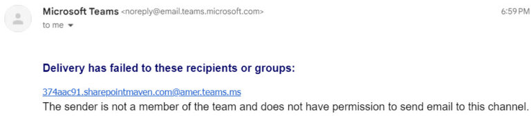 3 types of email addresses of the Teams channel | SharePoint Maven