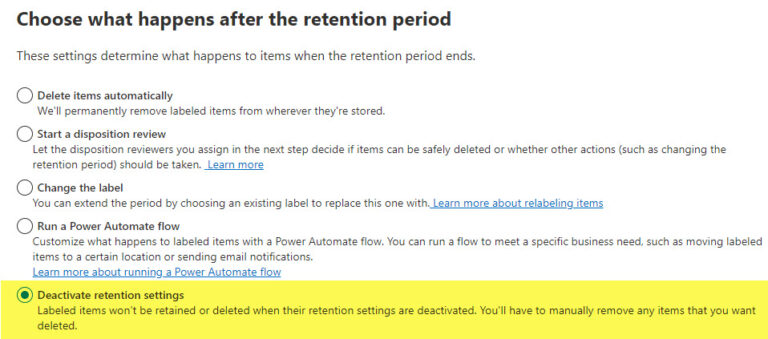 Set up Document Retention via Retention Labels in SharePoint Online ...