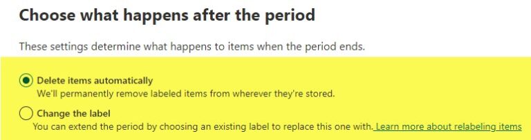3 Retention Label Settings in Microsoft Purview | SharePoint Maven