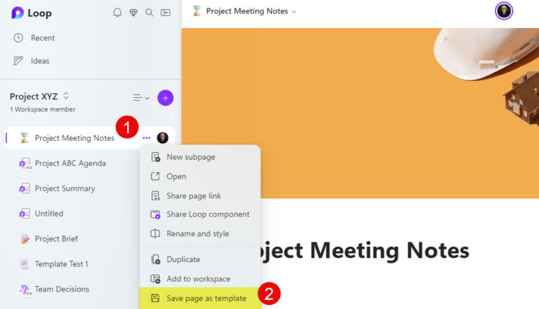 Loop Page Template Gallery | SharePoint Maven