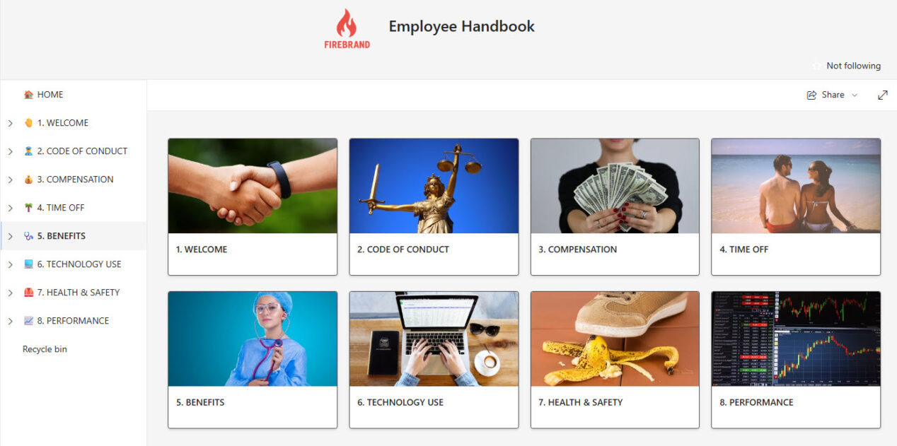 How to transfer Employee Handbook or Operations Manual to SharePoint ...