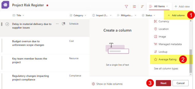 Add Average Rating Column to a SharePoint List | SharePoint Maven