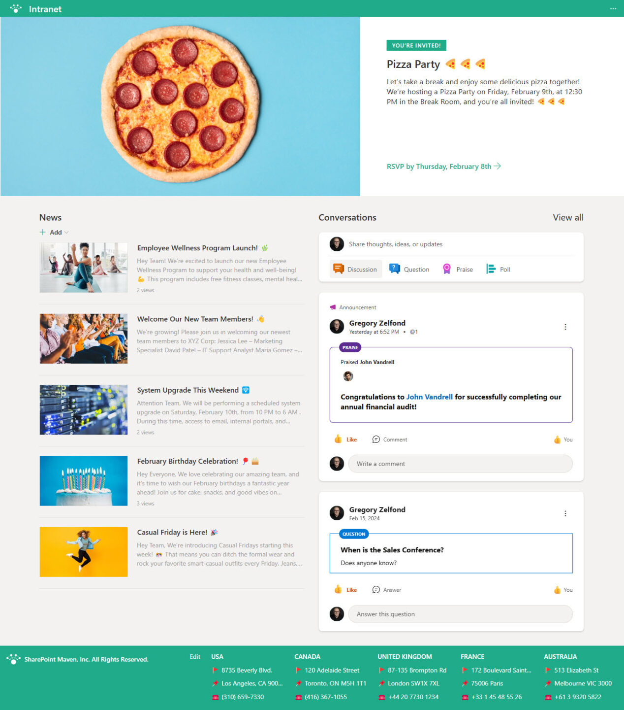 How to embed Viva Engage Community on a SharePoint Page | SharePoint Maven