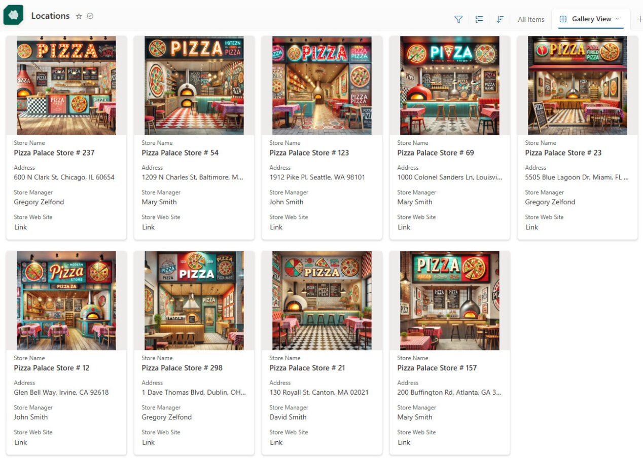 How to display Office Locations using Gallery View on a SharePoint List | SharePoint Maven