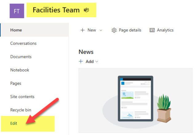 How to access Planner, Teams and Group Calendar from your SharePoint ...