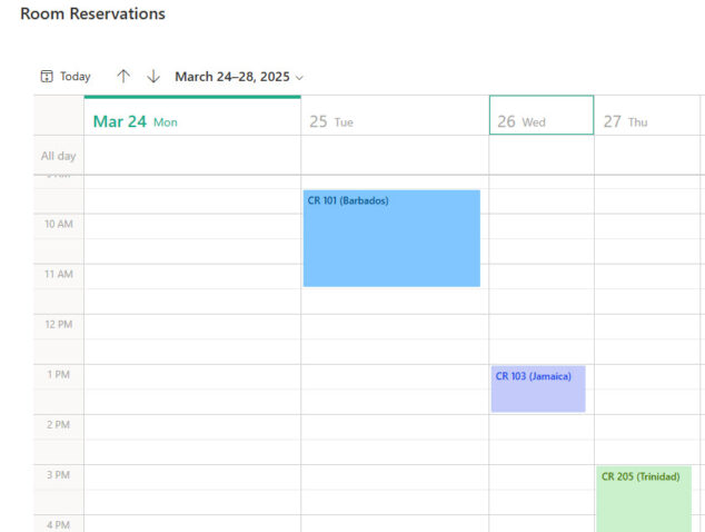 How to create a Room Reservation Solution in SharePoint Out of the Box ...