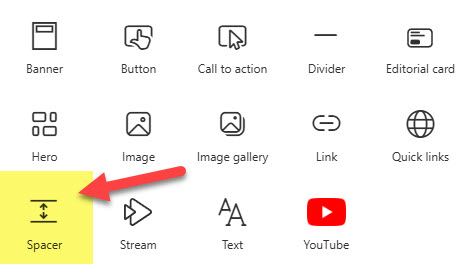 Spacer and Divider Web Parts in SharePoint | SharePoint Maven