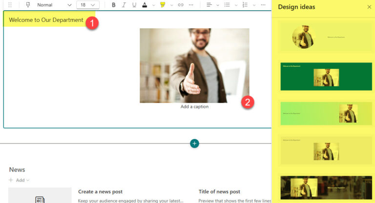Design Ideas on SharePoint Pages | SharePoint Maven