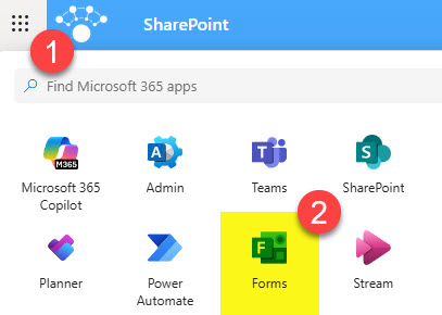 How to create Forms and Surveys from the Forms Template Gallery ...