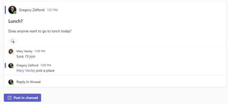 Threaded Conversations in Teams Channels | SharePoint Maven